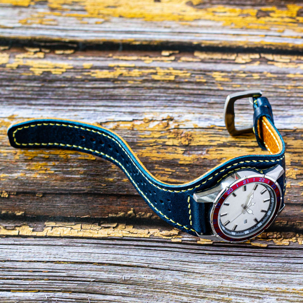 สายนาฬิกาข้อมือหนังแท้ Vintage-HQ (นาฬิกาไม่รวมในรายการขาย) Full bund ...