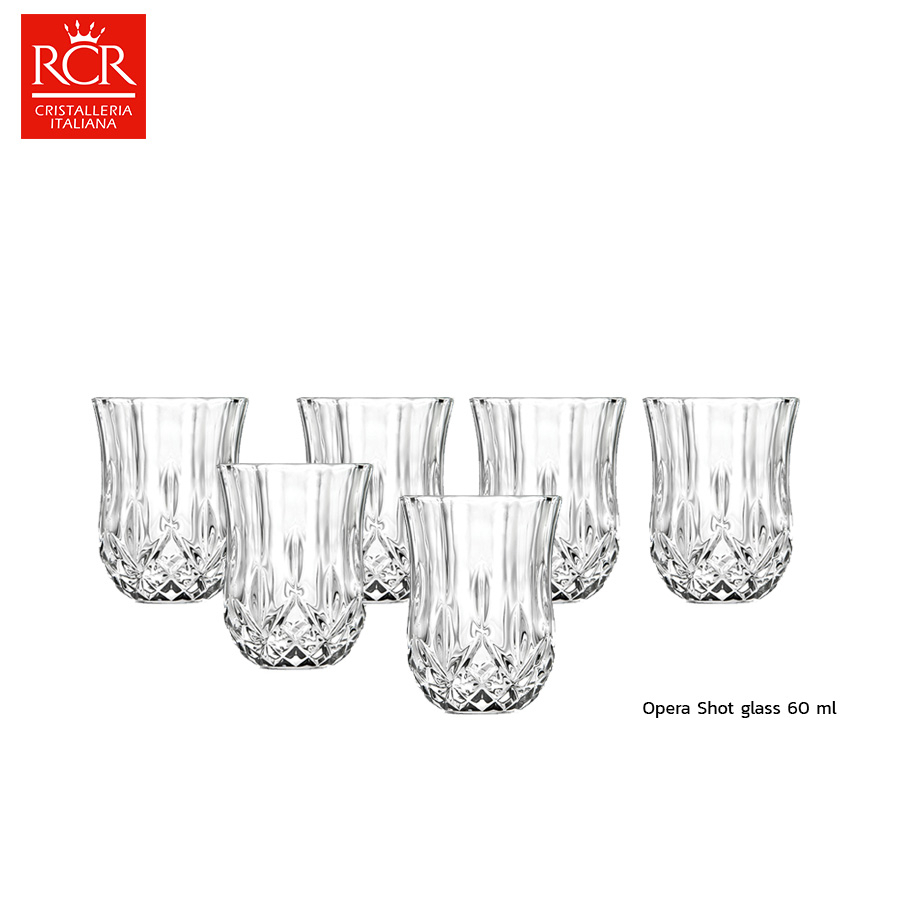 แก้วช็อท RCR Opera Liqueur Shot 60 ml เซตกล่อง 6 ใบ แก้วช็อท | Shopee ...