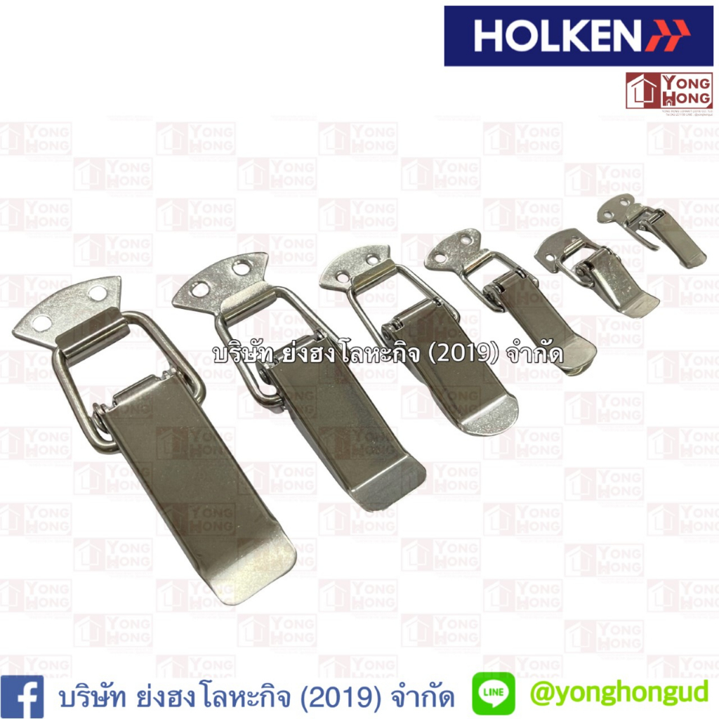 หูปิ่นโต Snap locks สแตนเลส เกรด 304 HOLKEN J101 J102 J103 J104 J105 ...