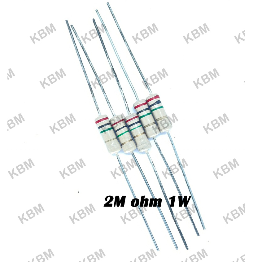 Resistor ตัวต้านทาน 2M ohm 0.125W 0.25W 0.5W 1W 2.2M ohm 0.25W 0.5W 1W ...