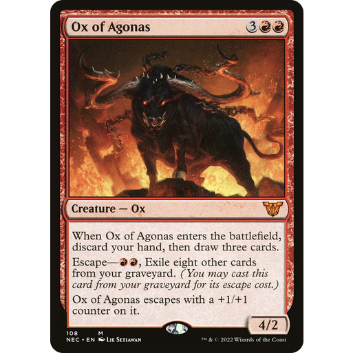 [MTG] Ox of Agonas [NEC] [RED] [MYTHIC] [NORMAL] [ENG] (การ์ดเมจิค ...