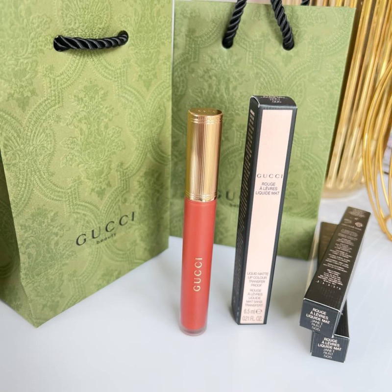 ลิปสติก Gucci Rouge a Levres Liquide Mat Lip Colour 6.5ml #505 Janet ...
