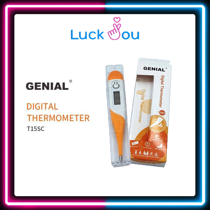 Digital Thermometer GENIAL ปรอทวัดไข้ดิจิตอล เครื่องวัดอุณหภูมิ ...