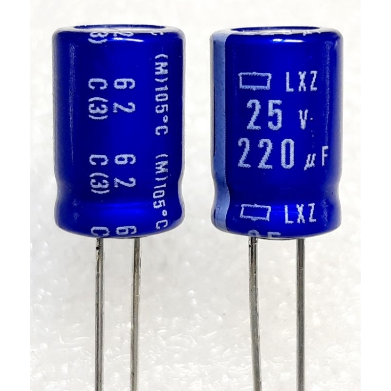NCC Nippon Chemi-con LXZ 220uf 25v 105° capacitor ตัวเก็บประจุ ...