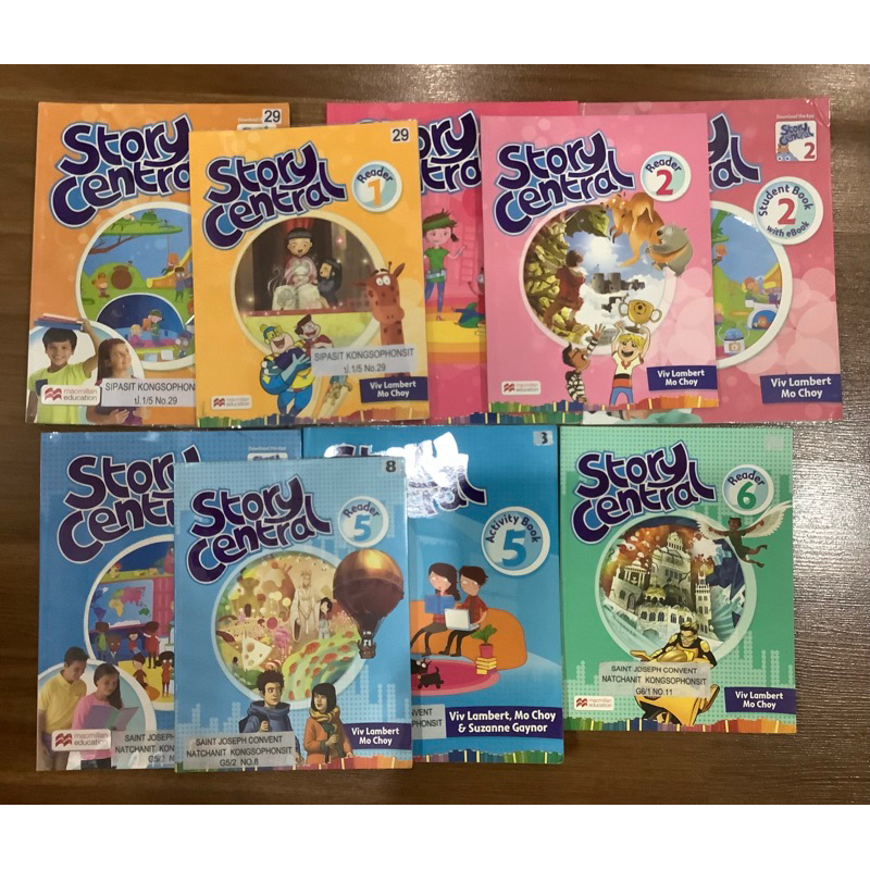 หนังสือภาษาอังกฤษ Story Central and Story Central Plus 1 , 2 , 5 และ 6 | Shopee Thailand