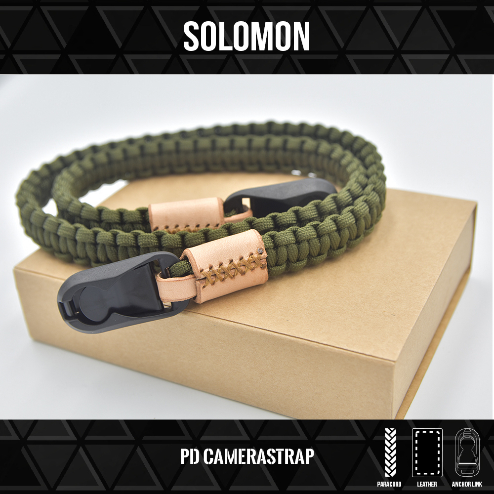 สายคล้องกล้องแฮนด์เมด สีเขียวทหาร Camerastrap Peak design Solomon green ...