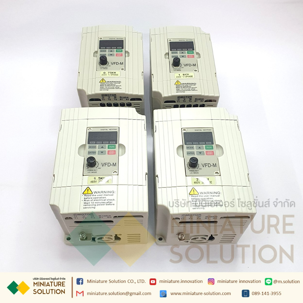 Delta Inverter VFD004M21A/VFD015M43B VFD-M Universal Inverter 220V ...