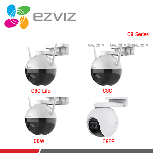 EZVIZ C8C C8W C8CLite C8PF 2MP 4MP กล้อง wifi outdoor หมุนได้ | Shopee ...