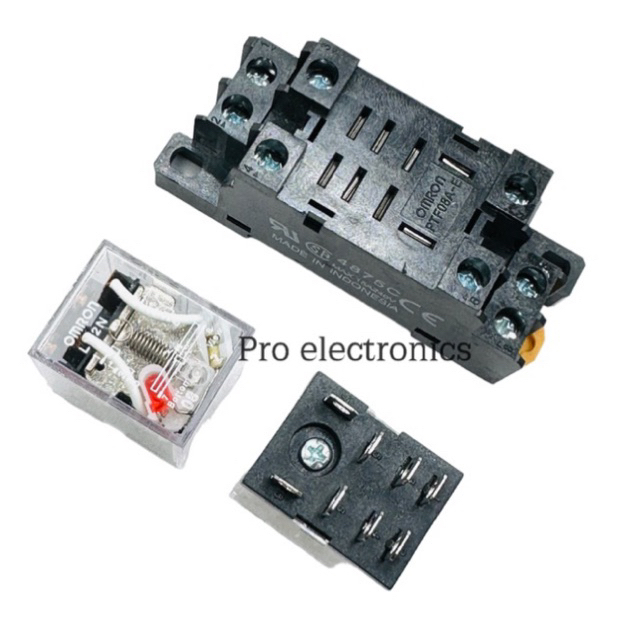 ใหม่ คุณภาพญี่ปุ่น LY2 LY2N RELAY 12VDC , 24VDC,110V, 220VAC Socket ...