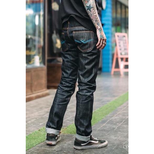WAFT x WEFT BLUE EAGLE SALVAGE 14.5 OZ SLIM FIT | Shopee Thailand