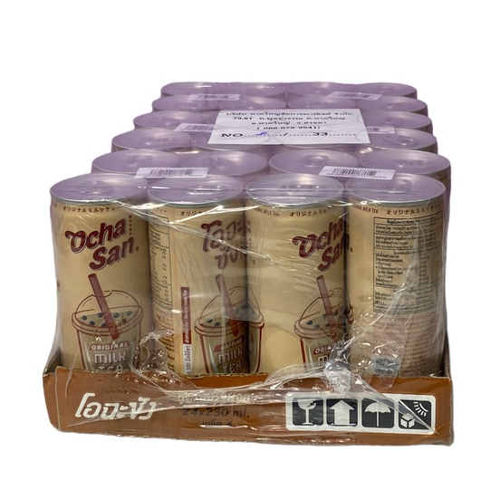 ชานมไข่มุก Bubble Milk Tea โอฉะซัง OCHASAN รุ่นกระป๋อง 230ml กดเลือก ...