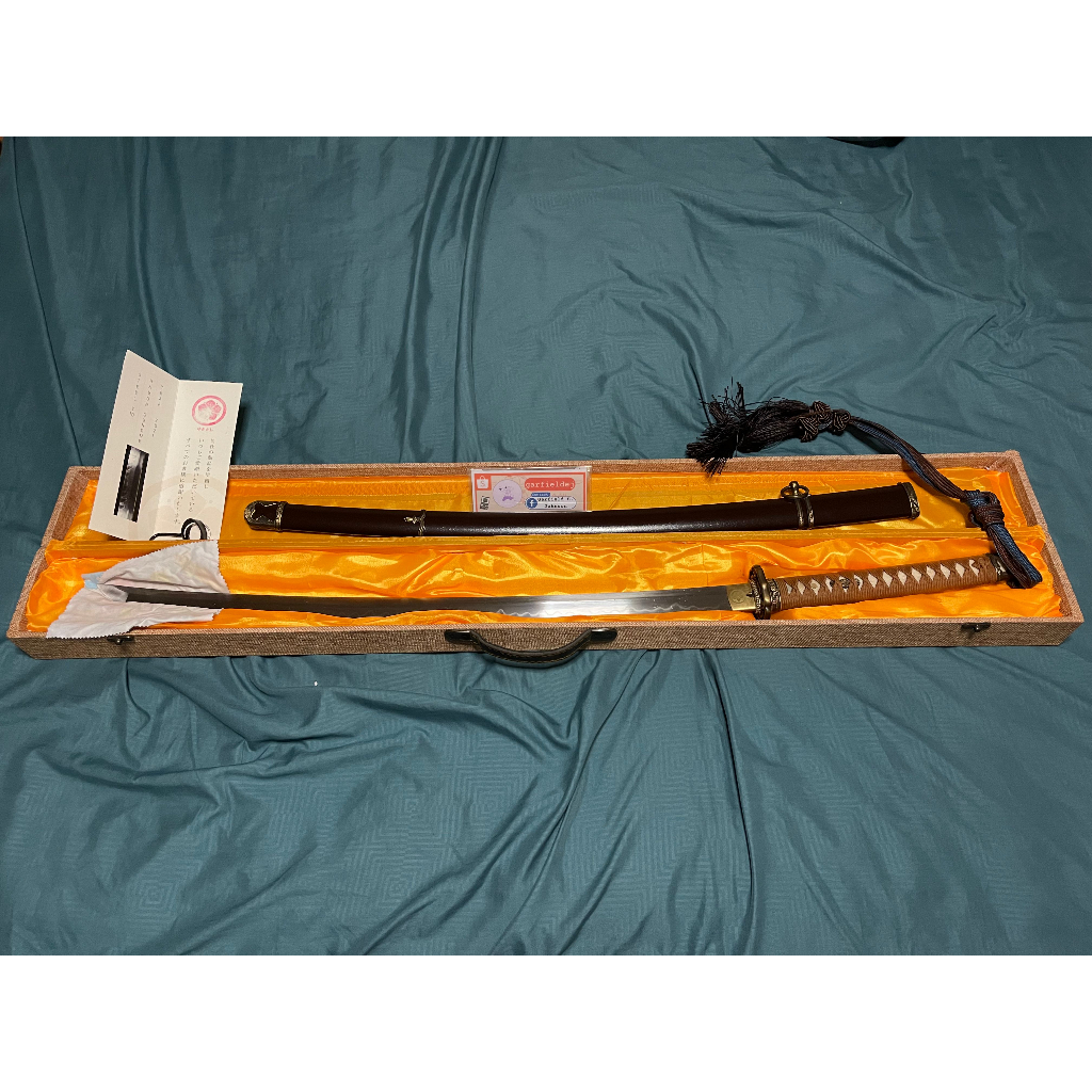 "ดาบซามูไร คาตานะ ชินกุนโตะ" Japanese Shin Gun Sword ด้ามจับหนังปลา ...