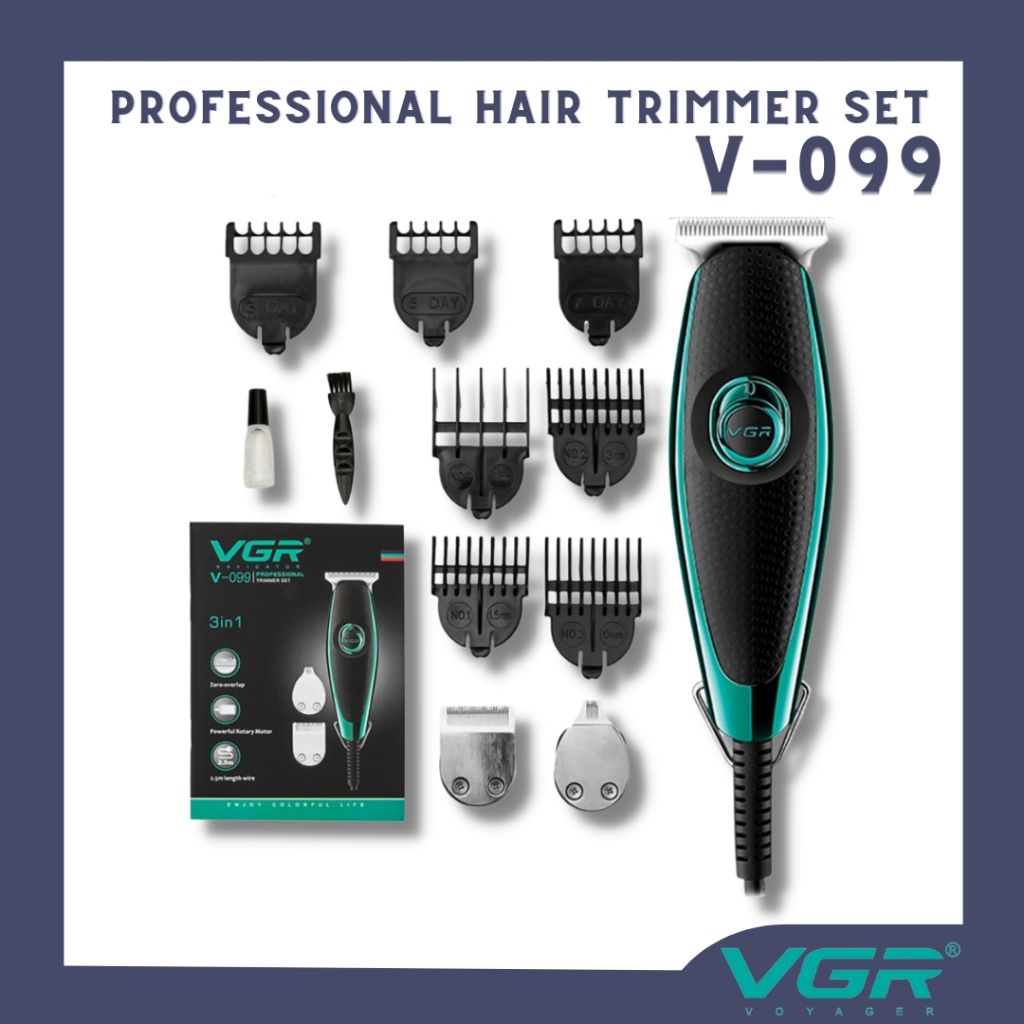 VGR NAVIGATOR PROFESSIONAL TRIMMER SET ปัตตาเลี่ยนตัดผม รุ่น V-099 | Shopee Thailand