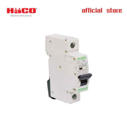 HACO MCB เซอร์กิต ลูกย่อย 1P 32A 40A 10kA. เบรคเกอร์ เบรกเกอร์ เกรดไม่ลามไฟ และทนทานต่อแรงกระแทก ...