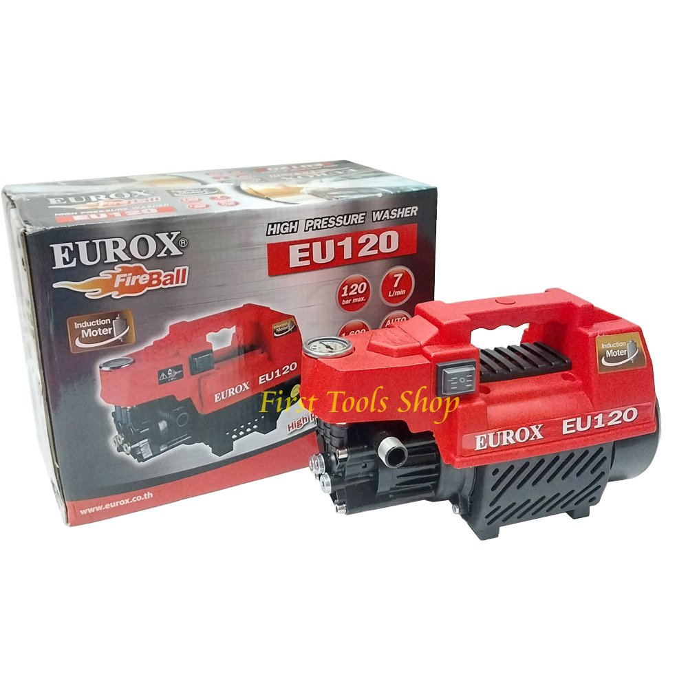 EUROX เครื่องอัดฉีดน้ำแรงดันสูง 120 บาร์ สายยาว 10 เมตร | Shopee Thailand