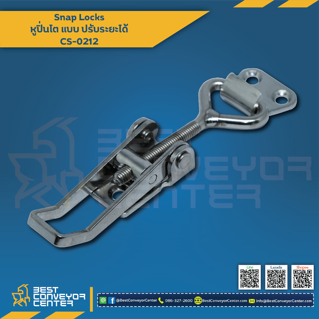 หูปิ่นโต Snap Locks แบบปรับระยะได้ แบบมีสปริงด้านข้าง หูปิ่นโตล็อคขอบ ...