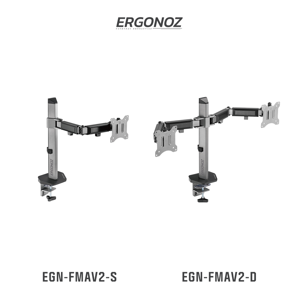 ERGONOZ ขาตั้งจอคอมพิวเตอร์ Monitor Arm รุ่น Full Motion Arm สำหรับหน้า ...