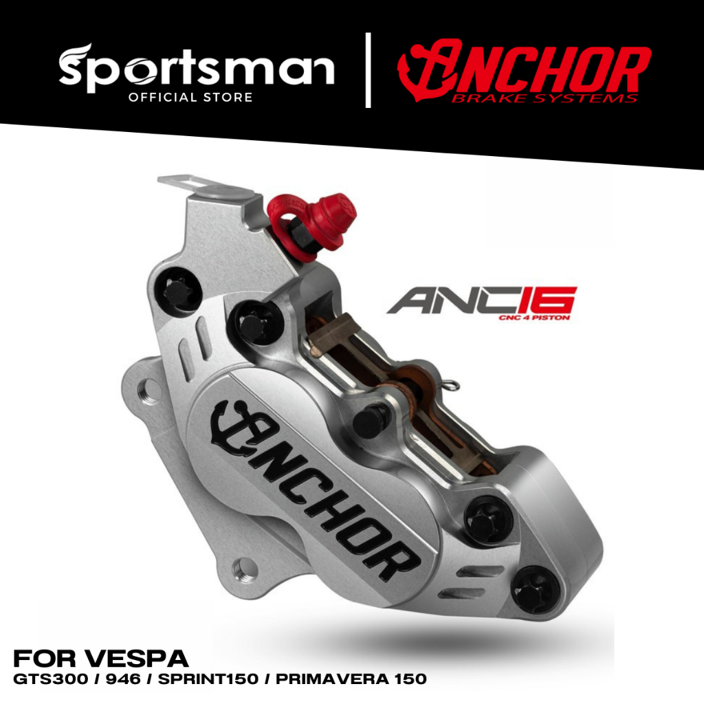 Sportsman ปั้มเบรคมอเตอร์ไซค์ Anchor ANC-16 สำหรับ VESPA งาน CNC 4pot ...