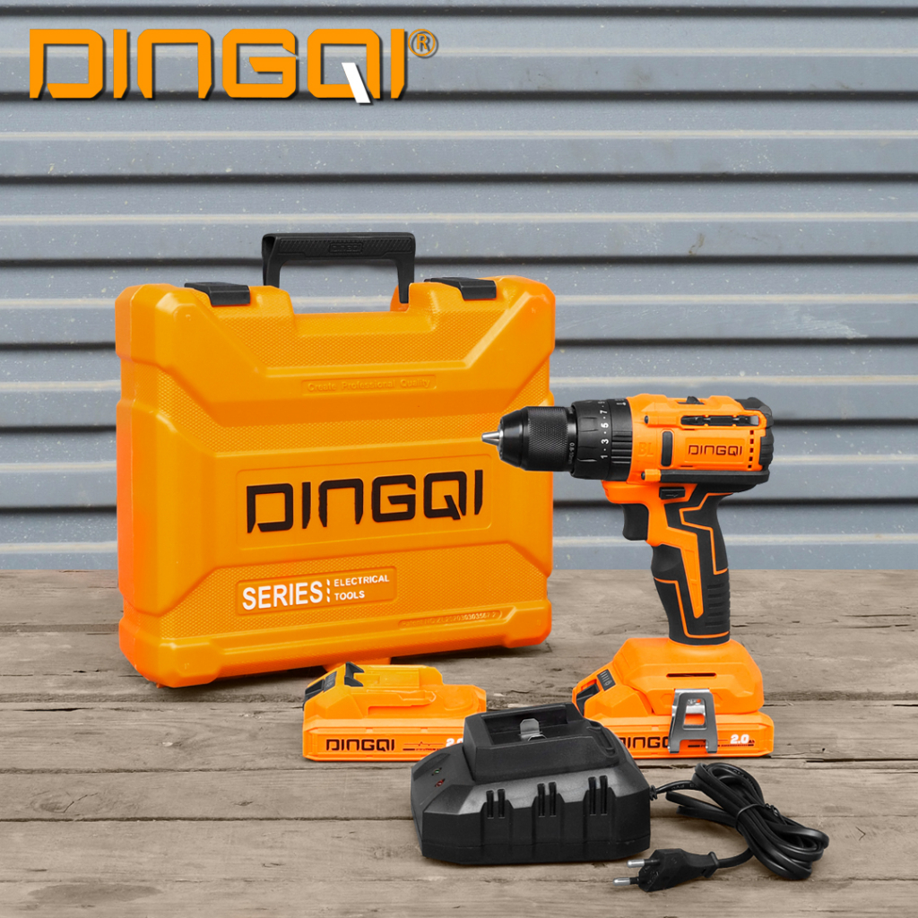 DINGQI สว่านแบต 21 v. 2000mAh (กระแทก) รุ่น JE01002 ของแท้ พร้อมส่ง โดยตัวแทนจำหน่าย | Shopee ...