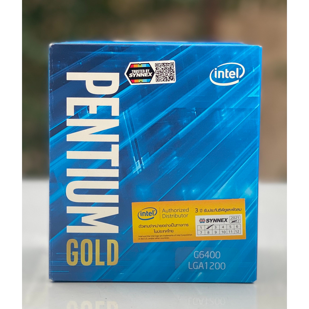 CPU (ซีพียู) INTEL PENTIUM GOLD G6400 4.0 GHz (SOCKET LGA 1200 ...