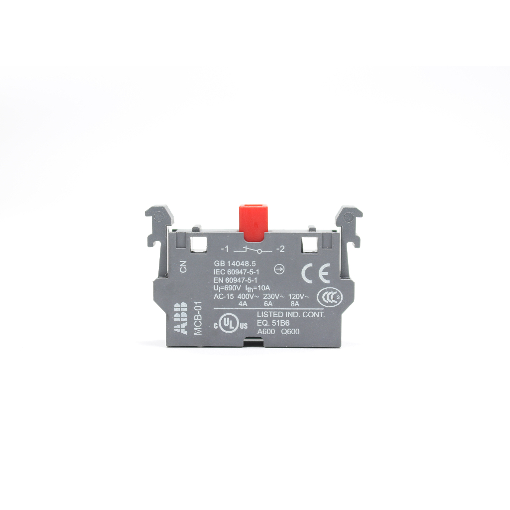 MCB-01 ABB MCB-10 ABB Contact Block ABB คอนแทคบล็อค 1NC 1NO | Shopee Thailand