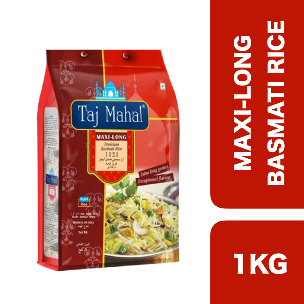 Taj Mahal Maxi-Long Premium Basmati Rice 1121 1kg ++ ข้าวบาสมาติ ทัชมา ...