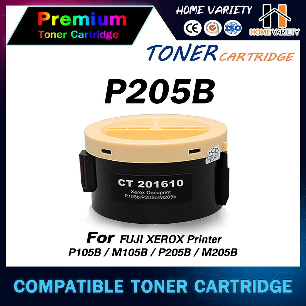 ็็HOME Toner ตลับหมึกเลเซอร์โทนเนอร์ P205B 205B 205b P205 / CT201610 For FUJI XEROX Printer ...