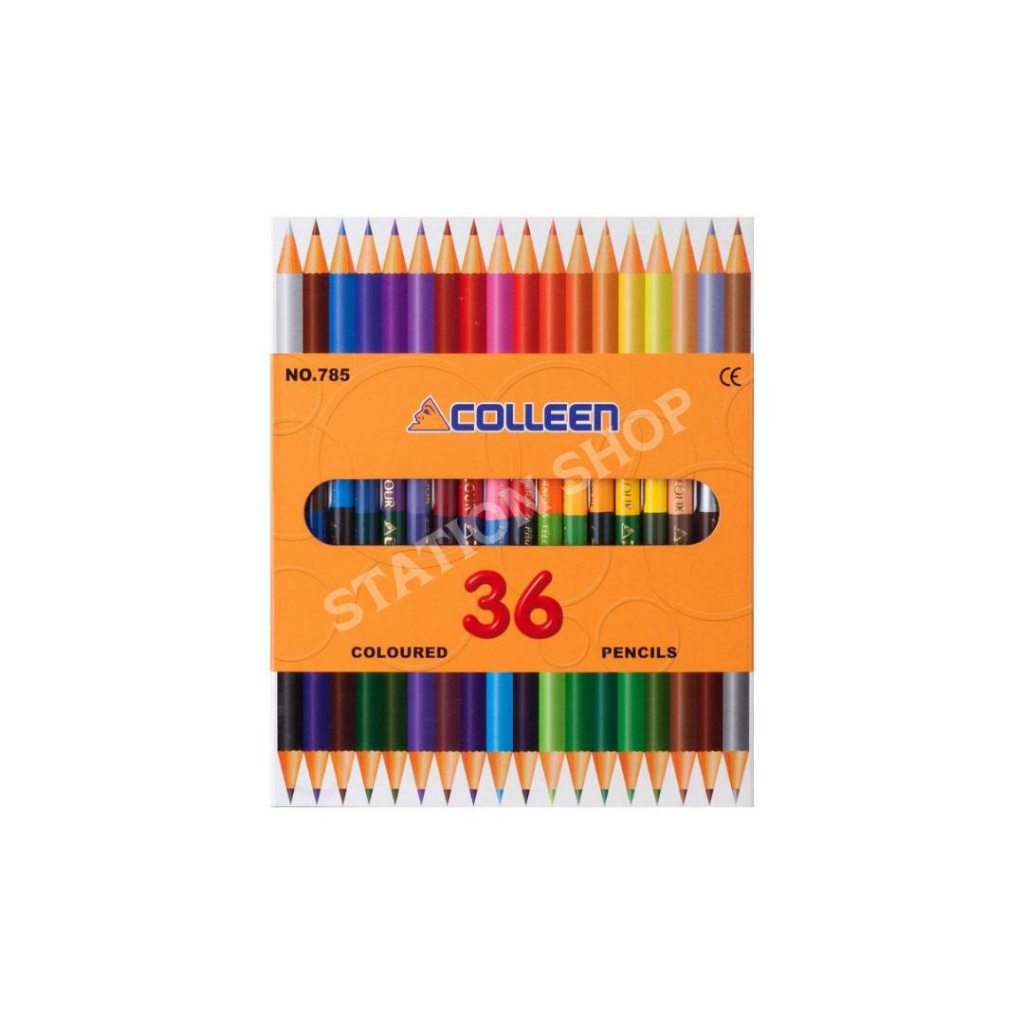 สีไม้คอลลีน Colleen Colored Pencils รุ่น # 785 สองหัว แท่งกลม 12/24/36 ...
