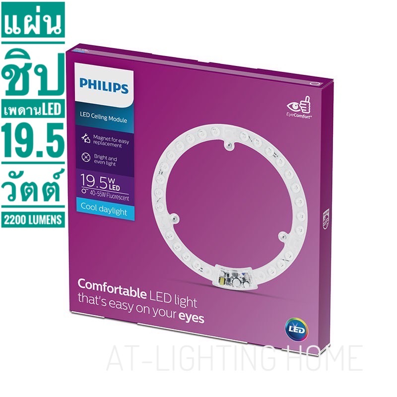 Philips แผ่นชิปเพดานแอลอีดีไส้โคมซาลาเปาแอลอีดีฟิลิปส์ LED CEILING ...
