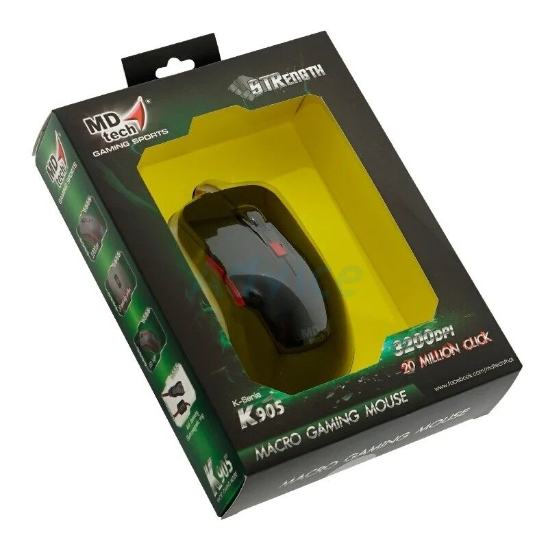 USB Optical Mouse MD-TECH (K905) Black | Shopee Thailand
