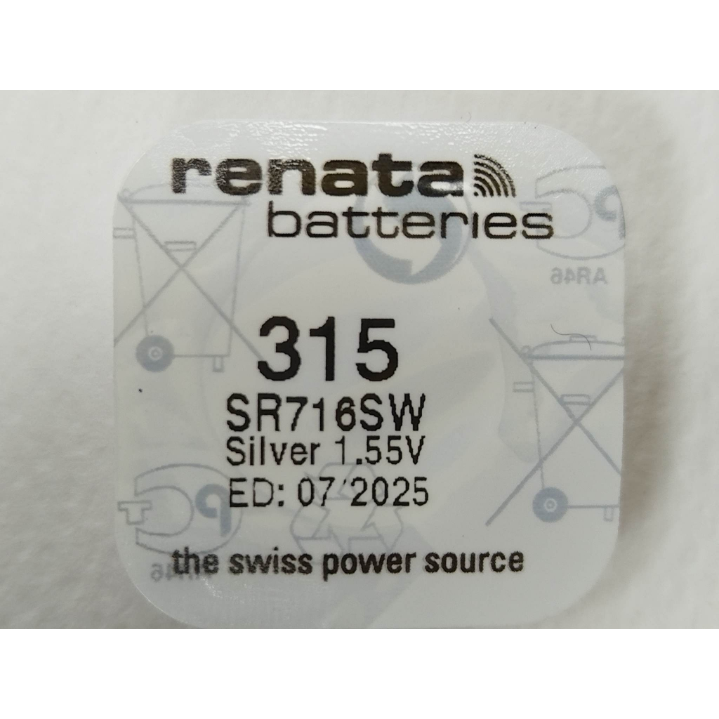 ถ่านกระดุม Renata (377/626)(371/920)(395/927)(321/616)(364/621)(315/716 ...