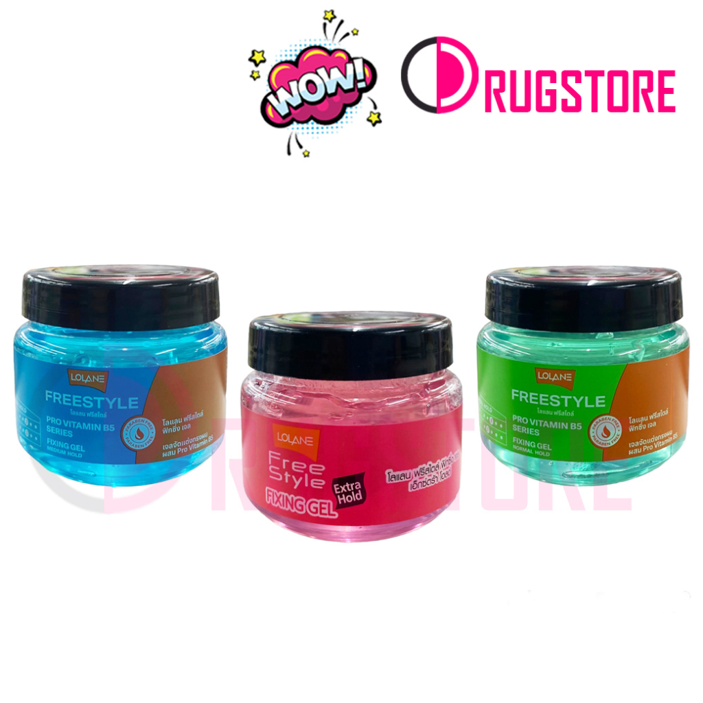 Lolane free style fixing gel 100 g - โลแลน ฟรีสไตล์ เจล เจลแต่งผม เจล ...