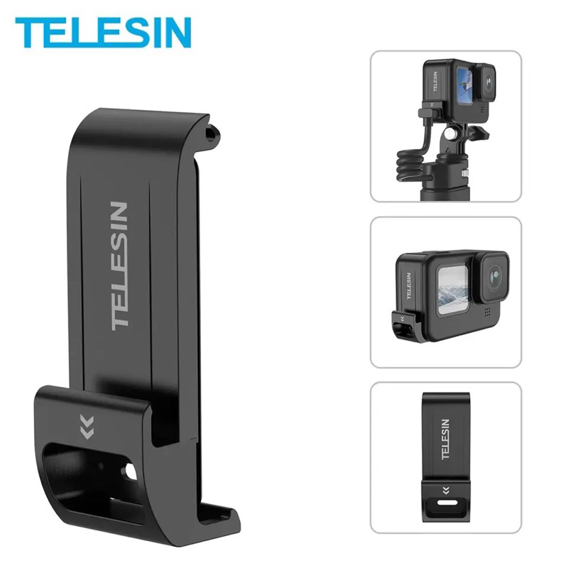 TELESIN For GoPro12 11 10 9 Waterproof Battery Side Cover Easy ...