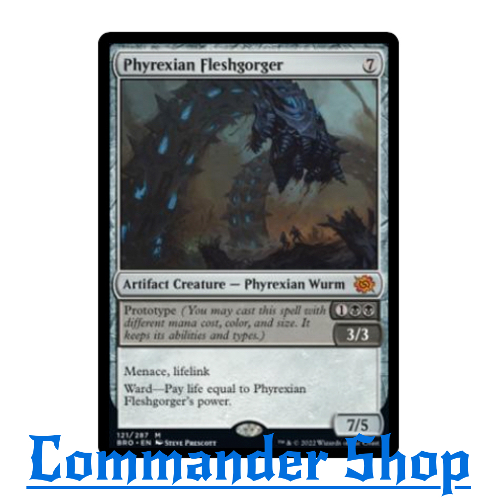 Phyrexian Fleshgorger (Artifact Creature - Phyrexian Wurm) Colorless ...