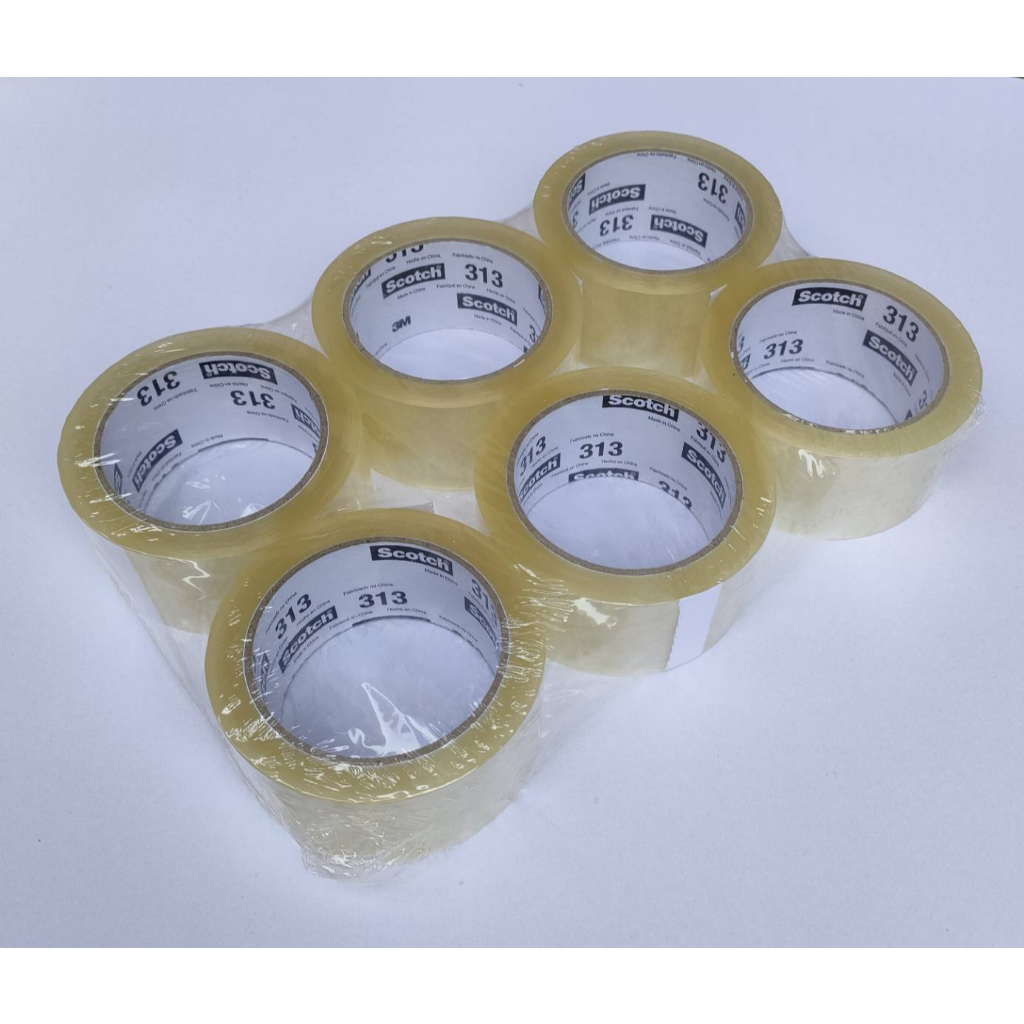 เทปปิดกล่อง โอพีพี เทป opp tape 3M หน้ากว้าง 50มม.ยาว50เมตร สีใส แพ็ค6ม้วน | Shopee Thailand