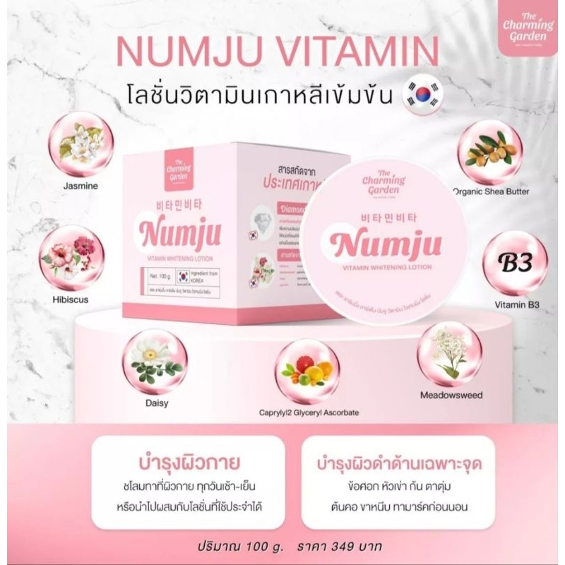 แท้ 100% Numju นัมจู โลชั่นวิตามินเกาหลีเข้มข้น แบบกระปุก แบบซอง | Shopee Thailand