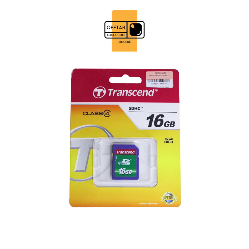 Transcend SD Card 16GB Class4 | Shopee Thailand