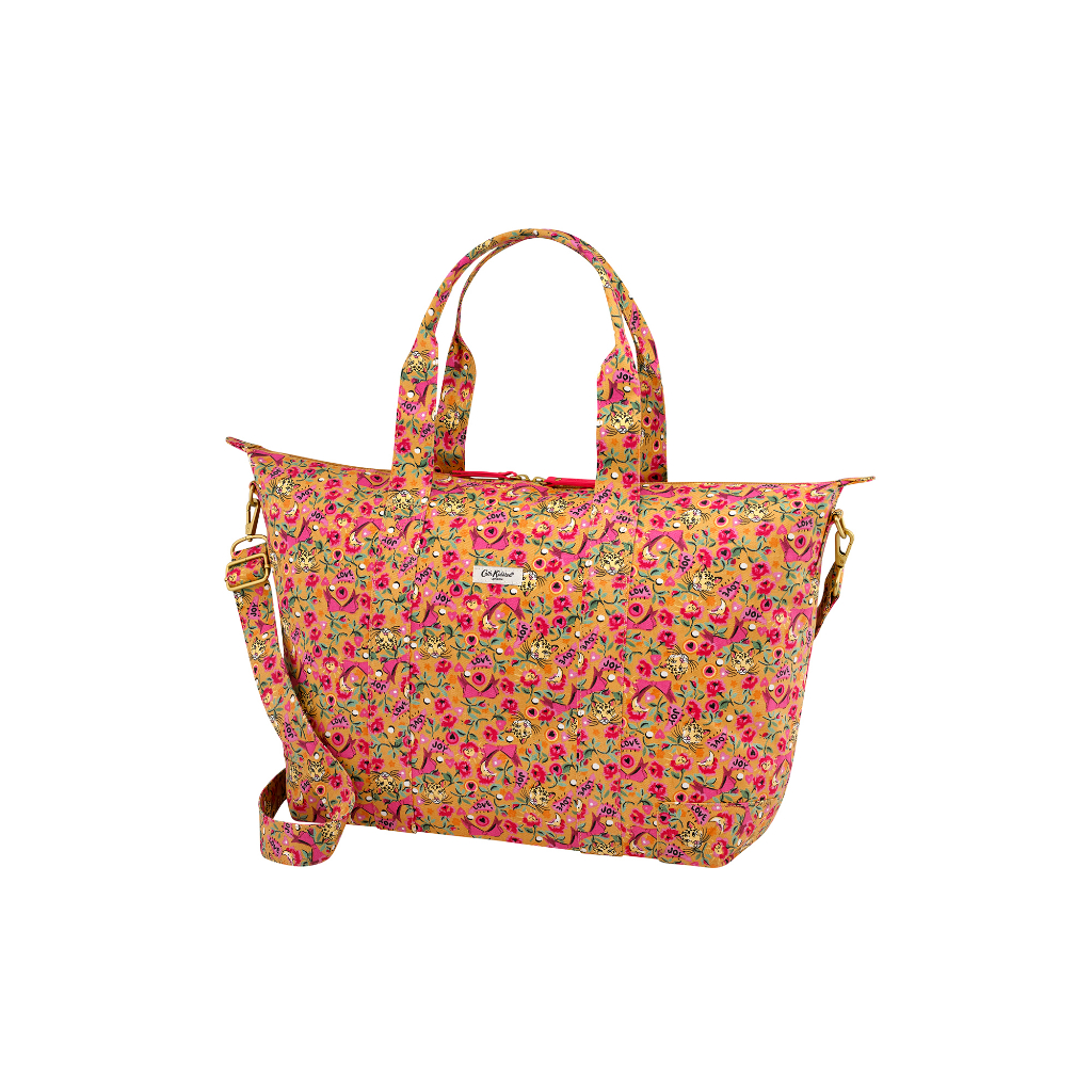 Cath Kidston Foldaway Overnight Bag Pinball Ditsy Yellow | Shopee Thailand