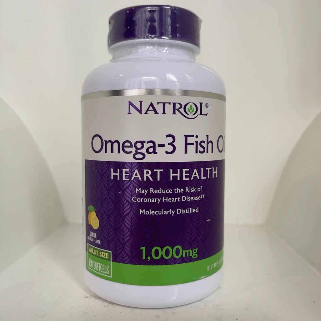 Natrol Omega-3 1000mg Fish Oil Heart Health 150Softgels | Shopee Thailand