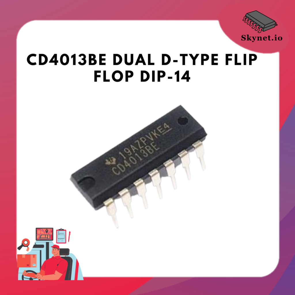 CD4013BE Dual D-Type Flip Flop DIP-14 | Shopee Thailand