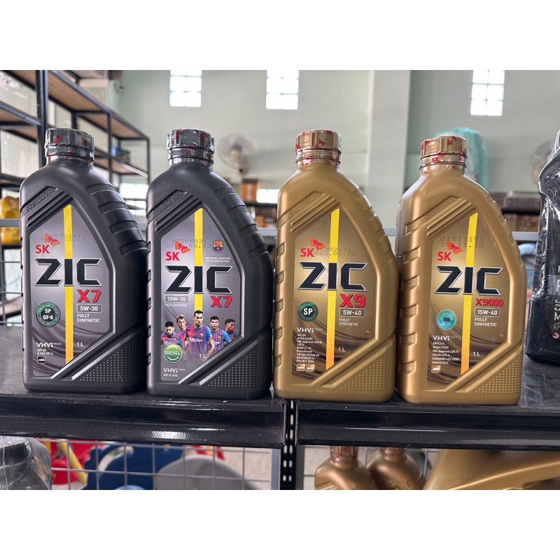 น้ำมันเครื่อง Zic 1ลิตร (เบนซินและดีเซล) สังเคราะห์100% | Shopee Thailand