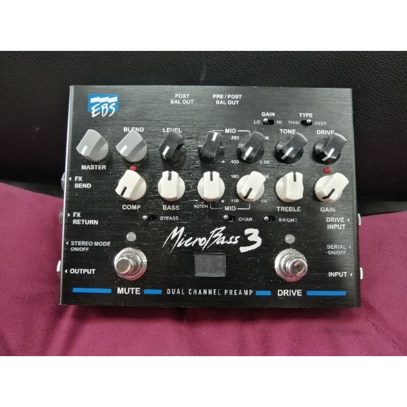 EBS MICRO BASS 3 DUAL CHANEL PREAMP | Shopee Thailand