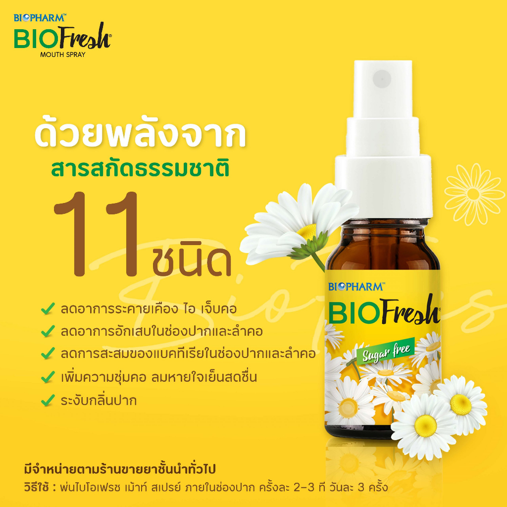 BIOPHARM BIOFRESH MOUTH SPRAY 15 ML. | Shopee Thailand