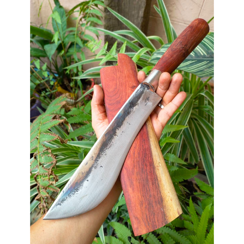 มีดเหน็บ อีเหน็บ (E-Nep) มีดอีเหน็บ มีดพกพา มีดเดินป่า มีดแคมป์ ใบ 8.9” sup9 ตีร้อนชุบแข็ง ผิวไฟ ...