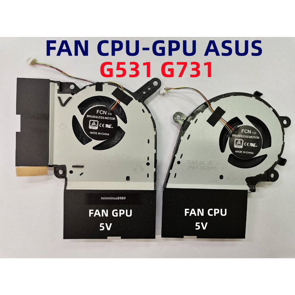 พัดลมระบายความร้อนสําหรับ Fan Asus G731 G531 G531G G531Gt G531Gu G531Gd CPU-GPU CD 5V-12V ...