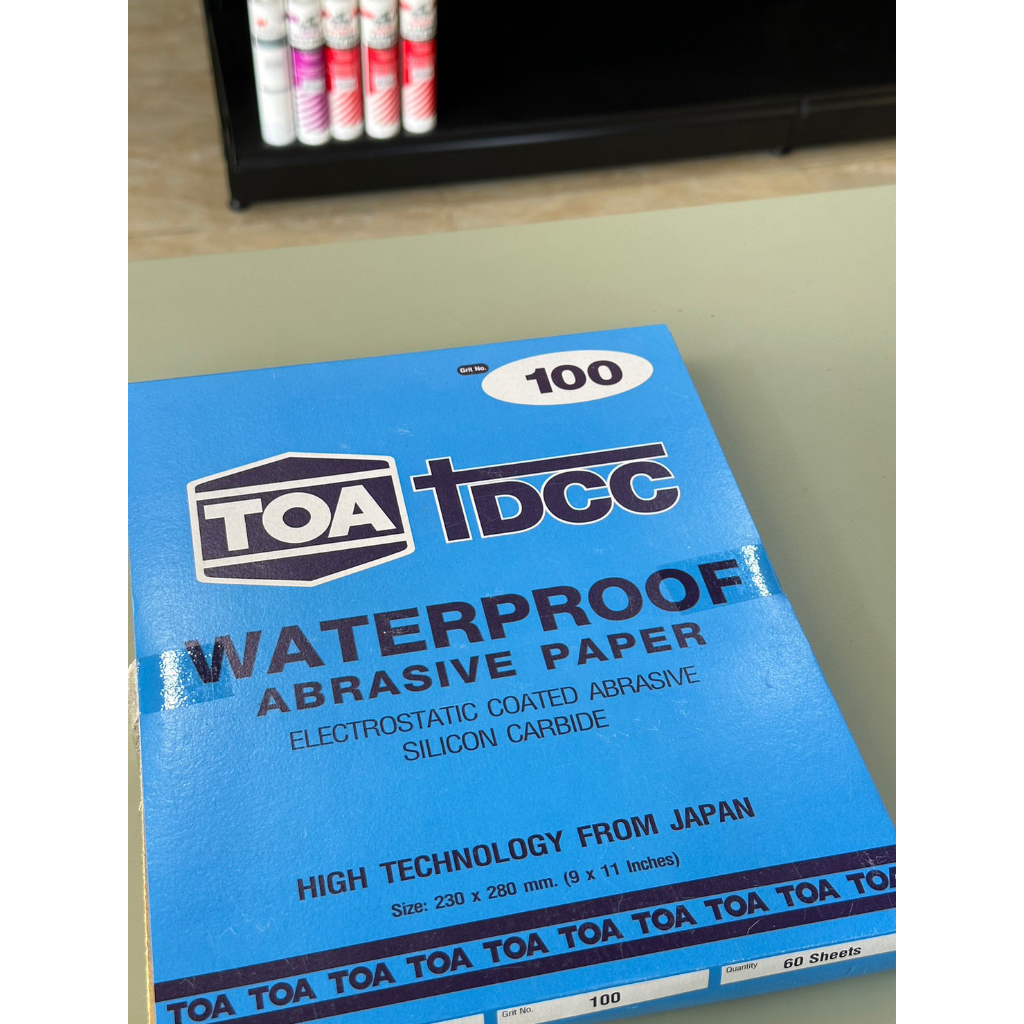 กระดาษทราย TOA กระดาษทรายน้ำ TDCC เป็นแผ่น | Shopee Thailand
