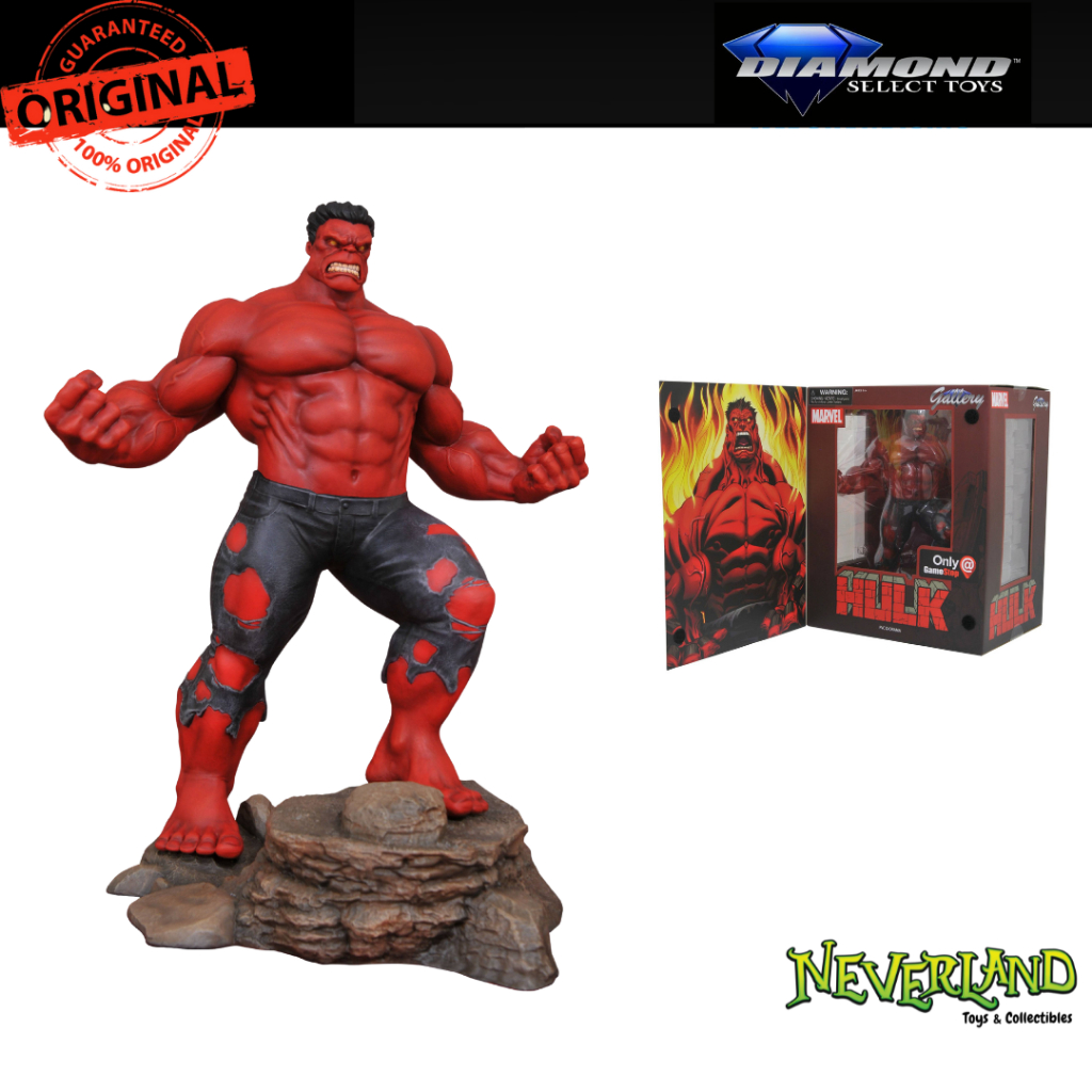 Diamond Select Red Hulk Marvel Gallery Comic Statue | Shopee Thailand