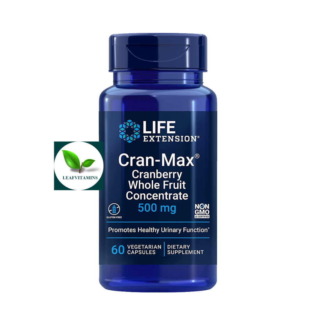 Life Extension Cran-Max® Cranberry Whole Fruit Concentrate 500 mg / 60 ...