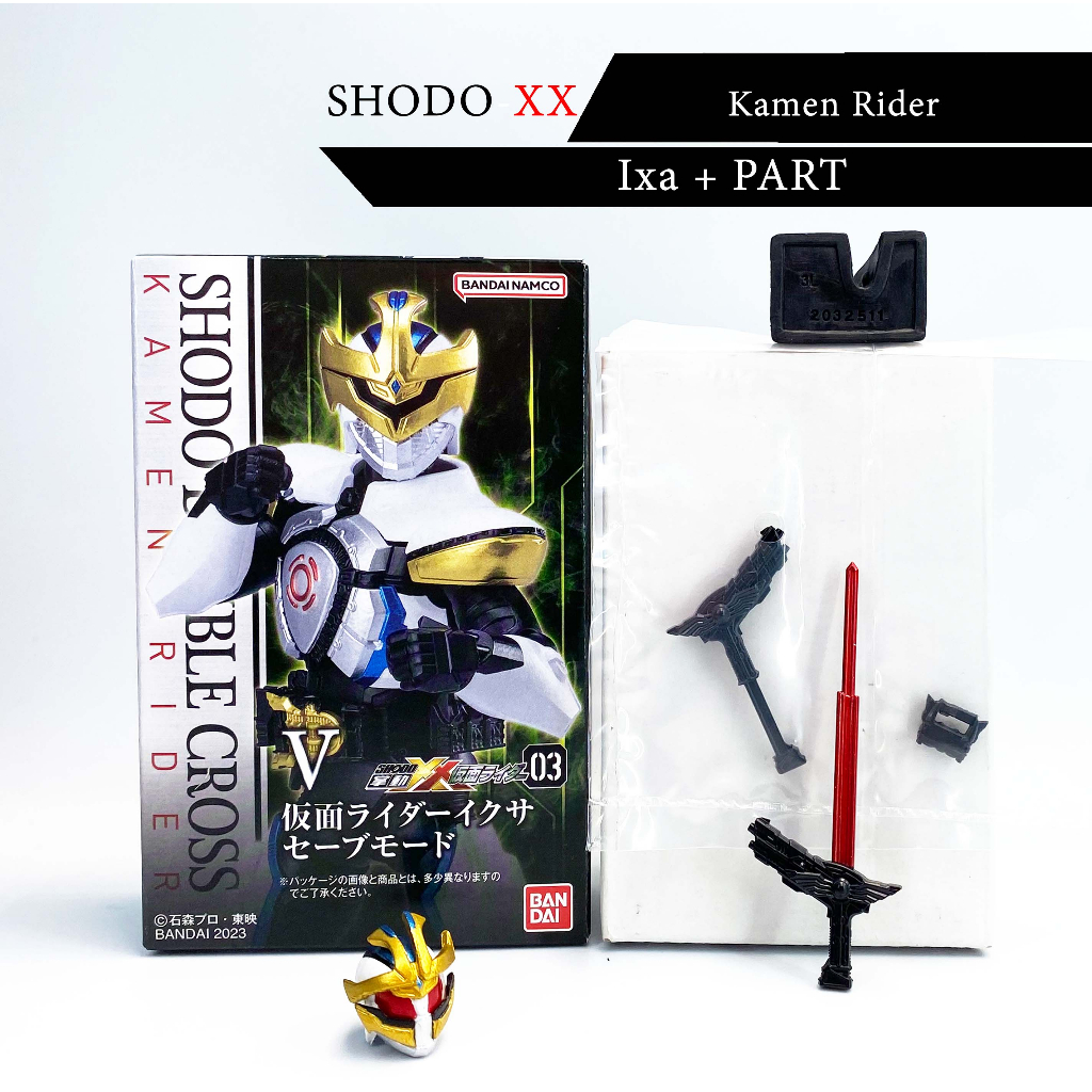 Shodo XX3 แยก Bandai XX 3 มดแดง Masked Rider Kamen Rider ShodoXX OOO ...