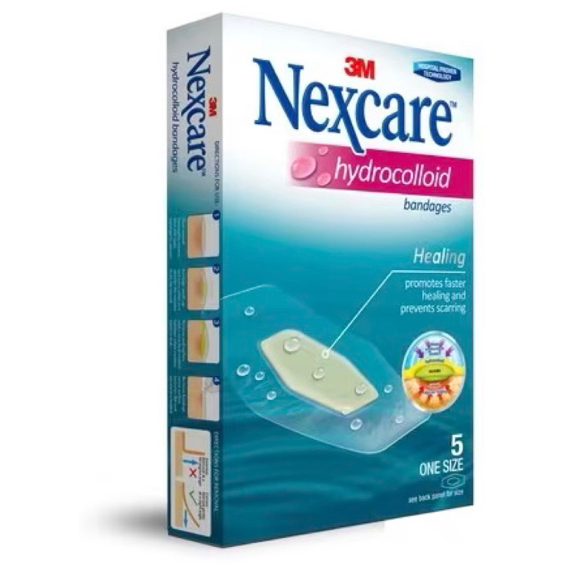 พลาสเตอร์กันน้ำ ไฮโดรคอลลอยด์ /แผ่นปิดแผลไฮโดรคอลลอยด์ 3M Nexcare ...